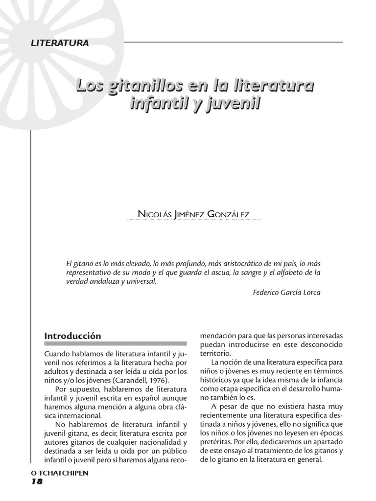 Nicolás Jiménez - Los Gitanos en La LIJ | PDF | Pueblo romaní ...