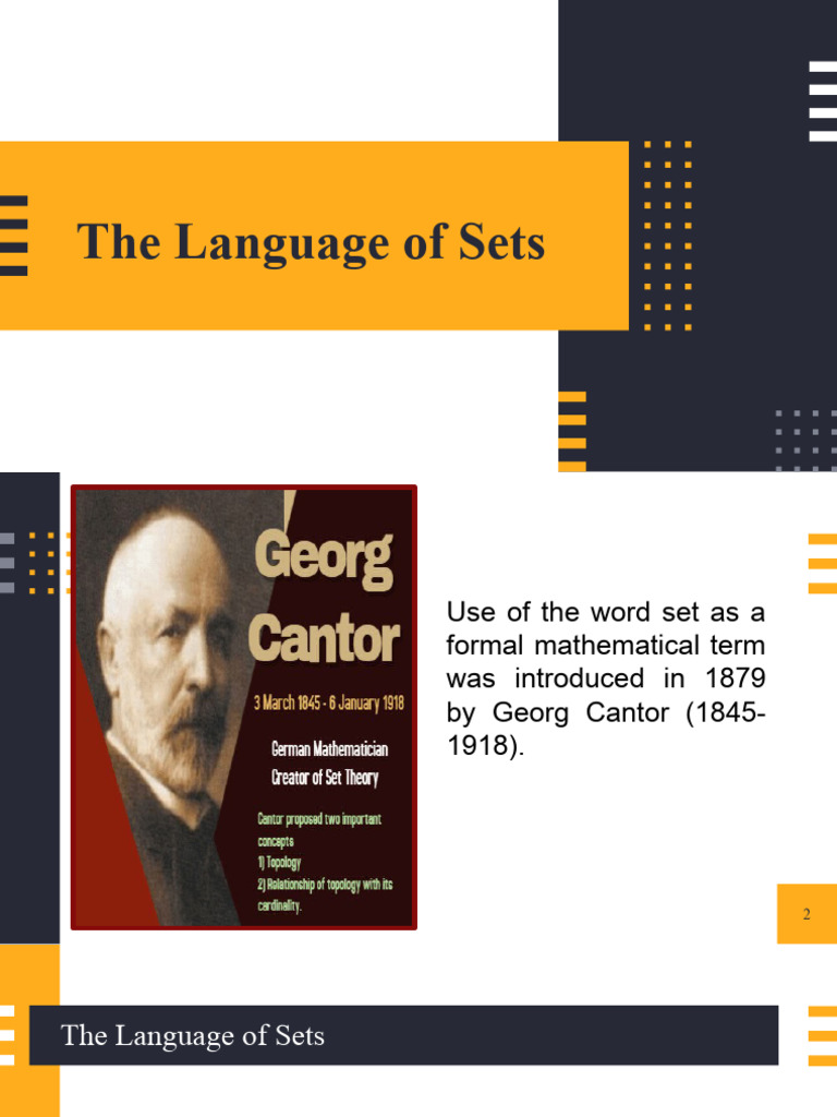 The Language of Sets | Download Free PDF | Set (Mathematics) | Numbers