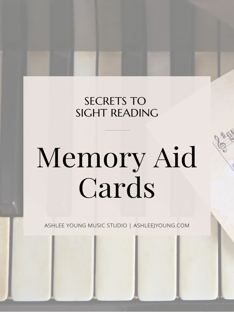 STSR Memory Aid Cards | PDF | Harmony | Pitch (Music)