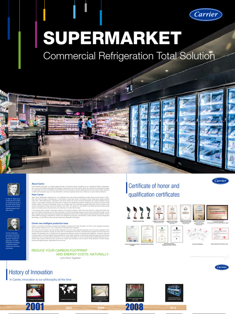 Supermarket Solution Catalog 2019 en Tcm175-83075 | PDF | Refrigerator ...