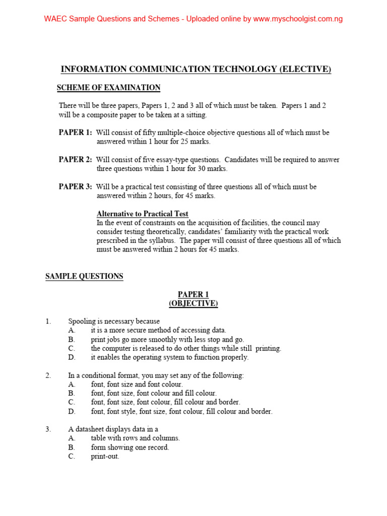 Ict Elective | PDF | Computer Data Storage | Operating System