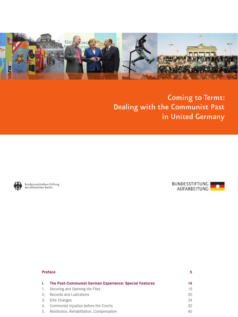 Dealing with Germany's Communist Past | PDF | East Germany | Stasi