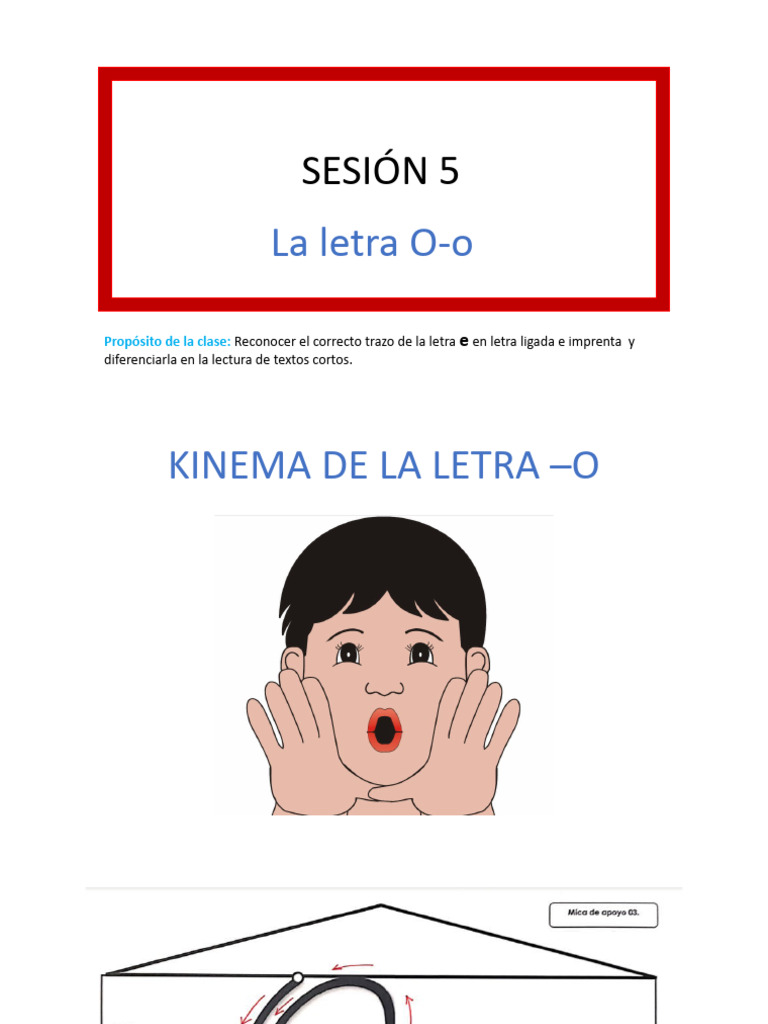 Sesion 5 - La Letra O - Semana Del 27 de Marzo | PDF