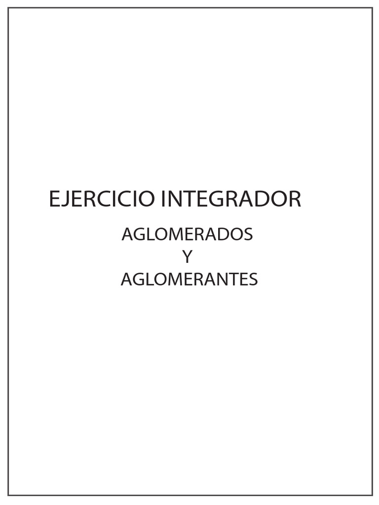 Ejercicio Integrador | PDF | Agua | Ingeniero civil