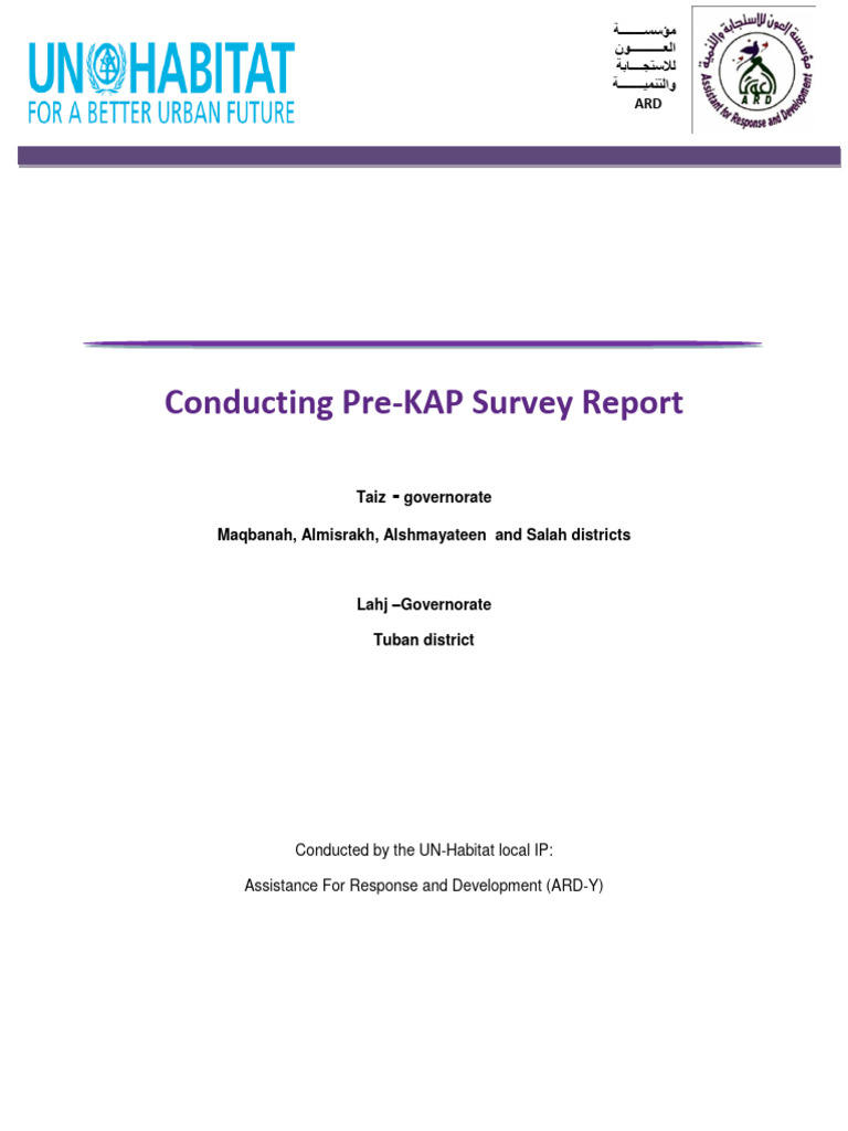 Ppre-Kap Survey Report | PDF | Survey Methodology | Data