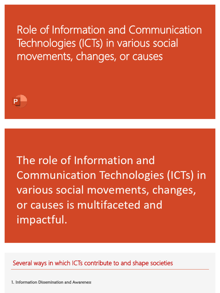 ETECH Q2 Role of Information and Communication Technologies (ICTs | PDF | Popular Culture ...