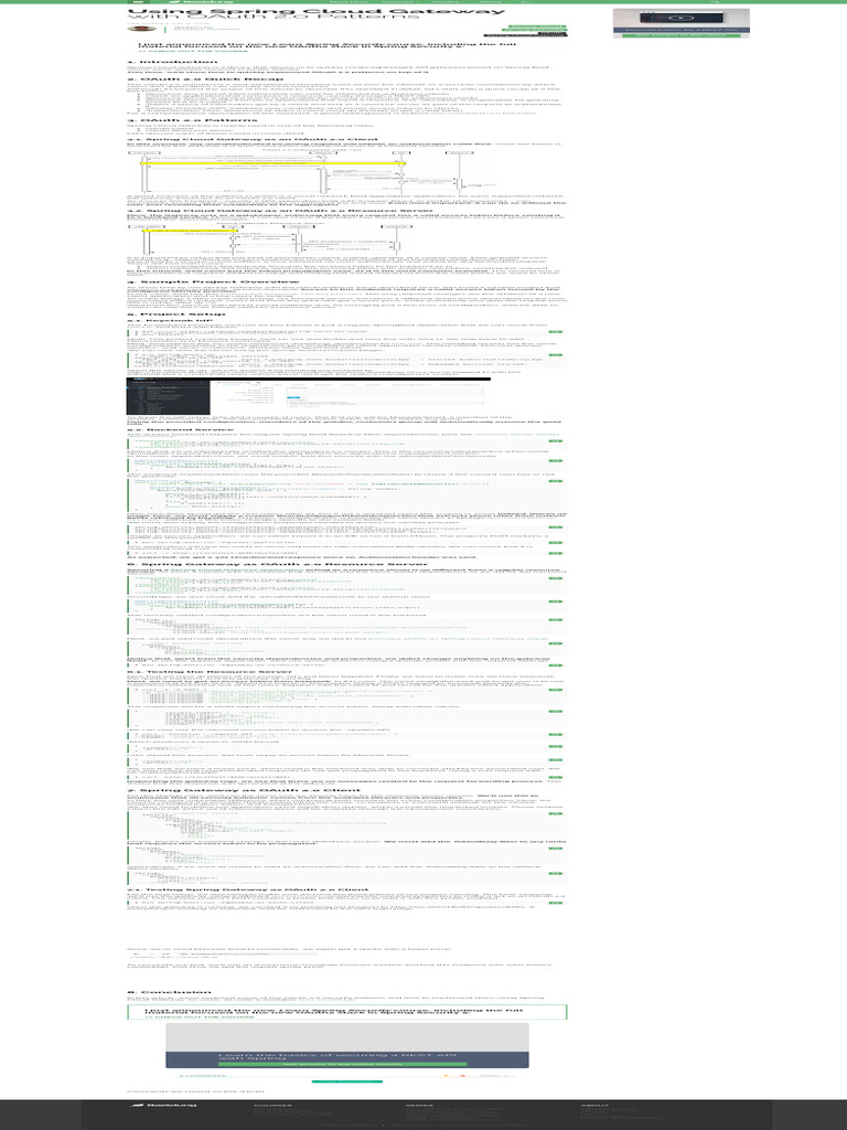 Using Spring Cloud Gateway With OAuth 2.0 Patterns - Baeldung | PDF ... Using Spring Cloud Gateway With OAuth 2.0 Patterns - Baeldung | PDF ...