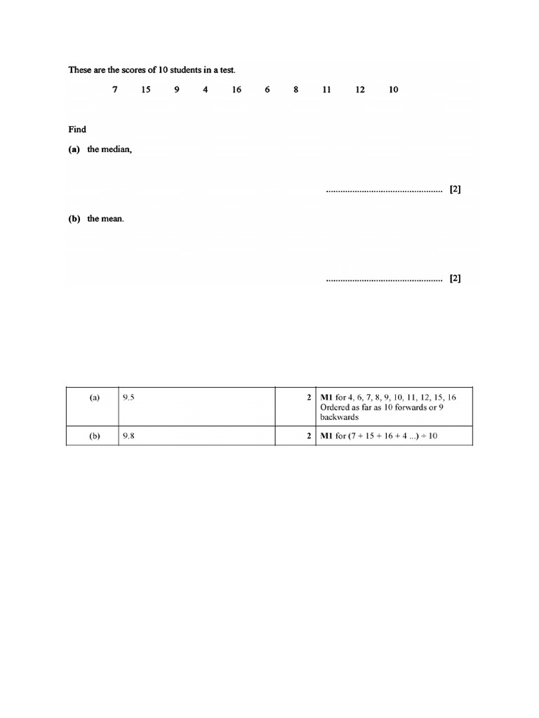 Grade 9 Statistics Paper 2 Revision | PDF
