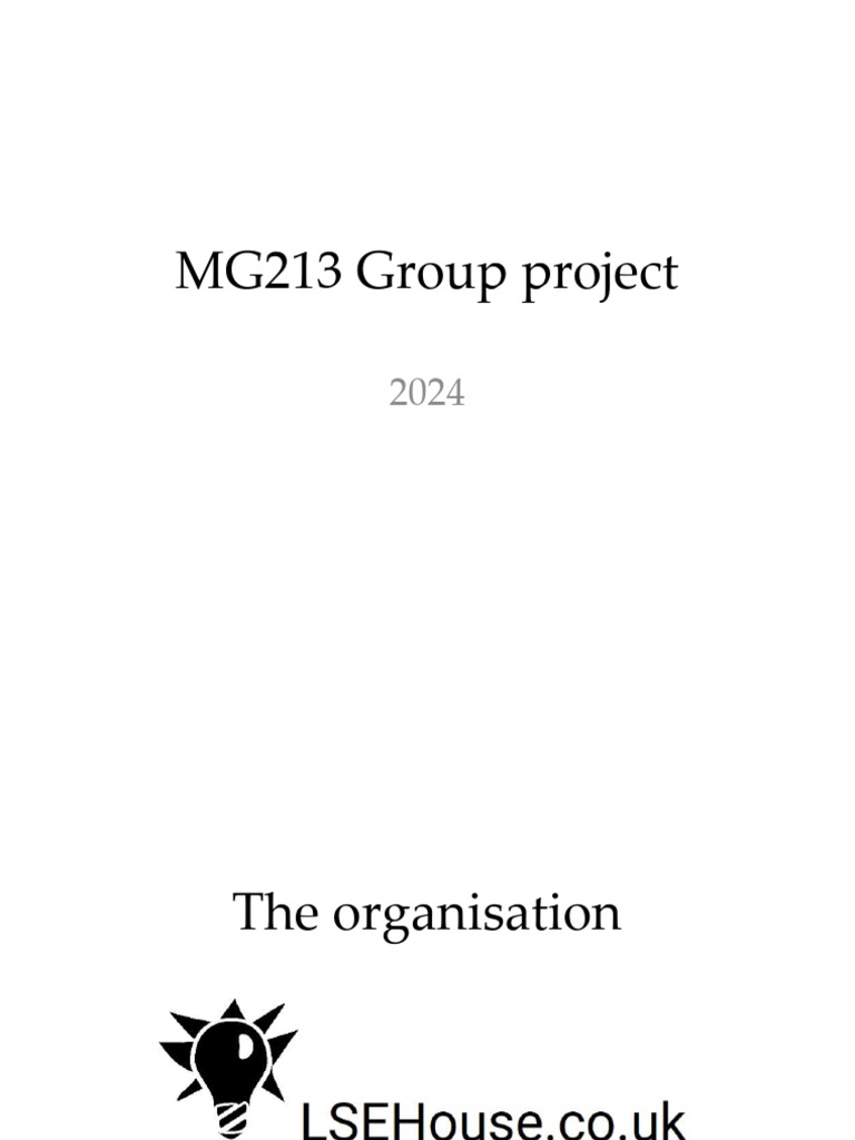 MG213 Introducing Group Project | PDF | Business Model | Strategic Management