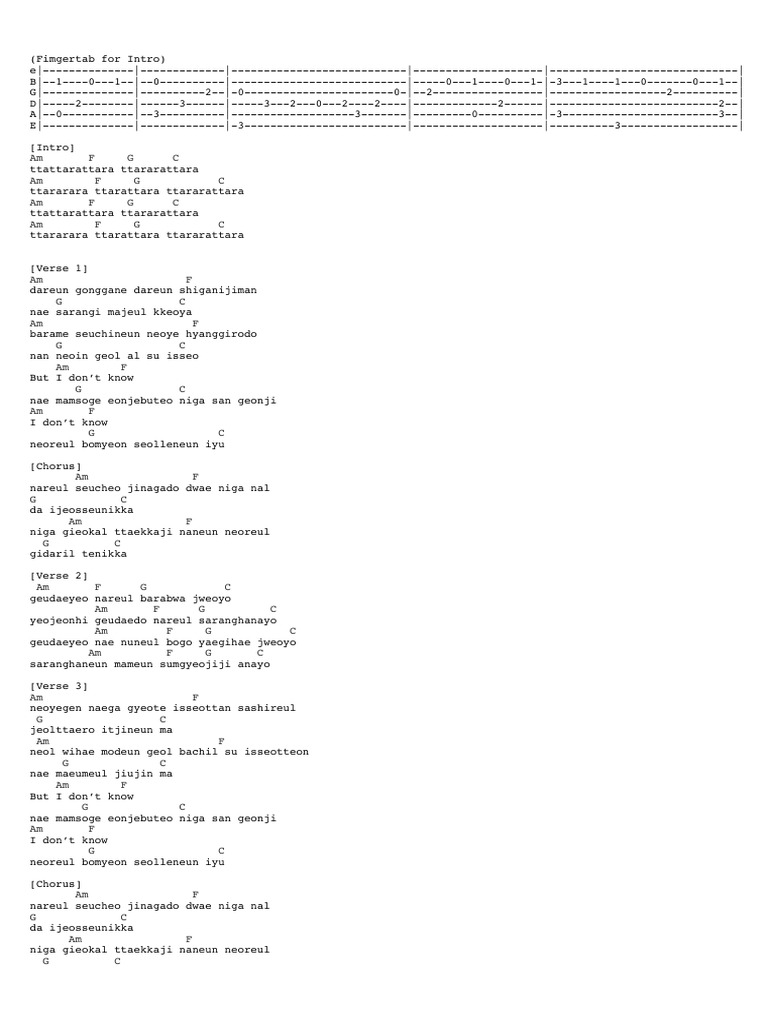 Tabs | Download Free PDF | Song Structure | Musical Forms