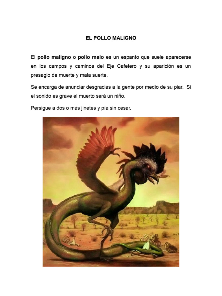 El Pollo Maligno | PDF | Pollo
