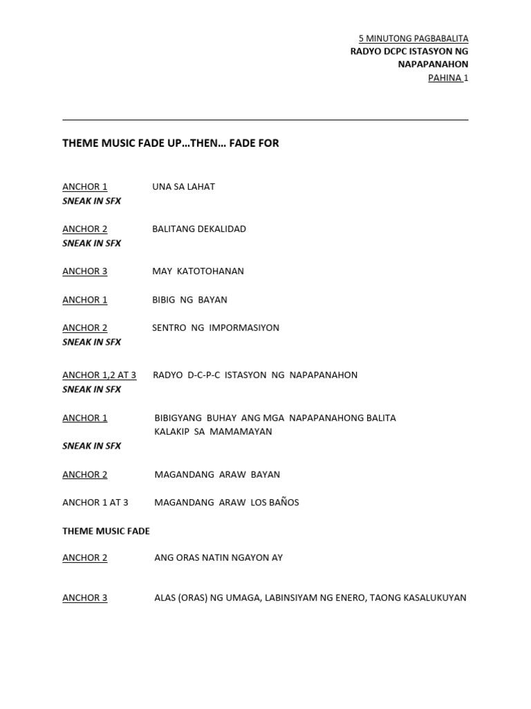 Radio Broadcasting Group 1 Oral Com | PDF
