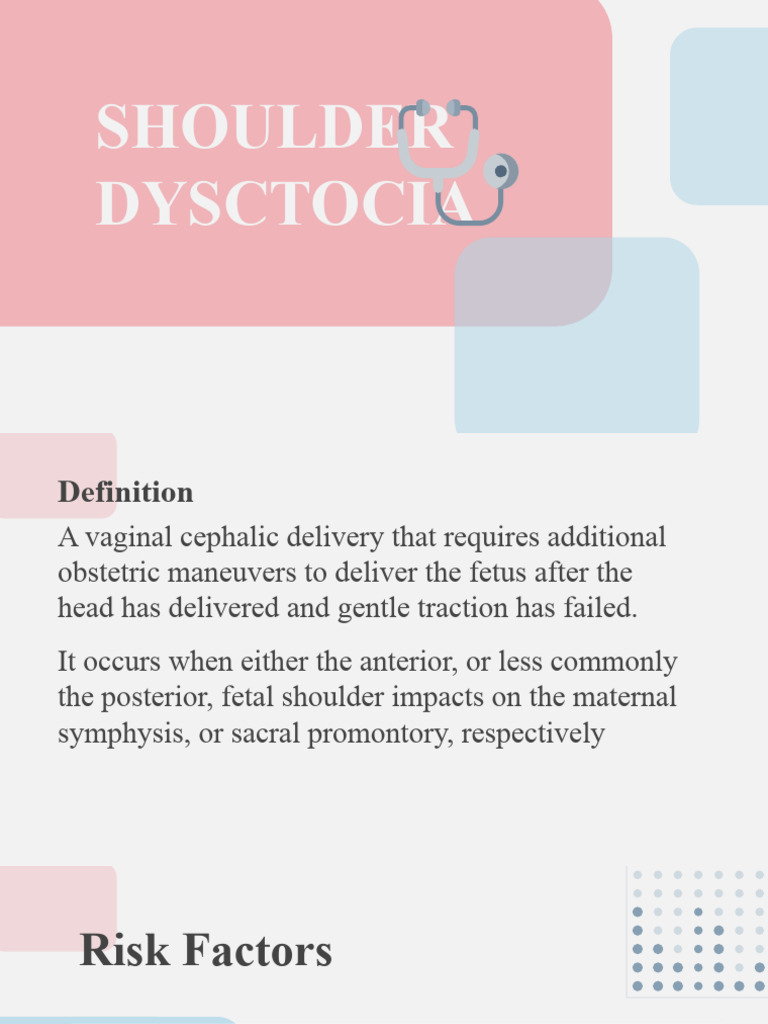 Distosia Bahu | PDF | Pelvis | Childbirth
