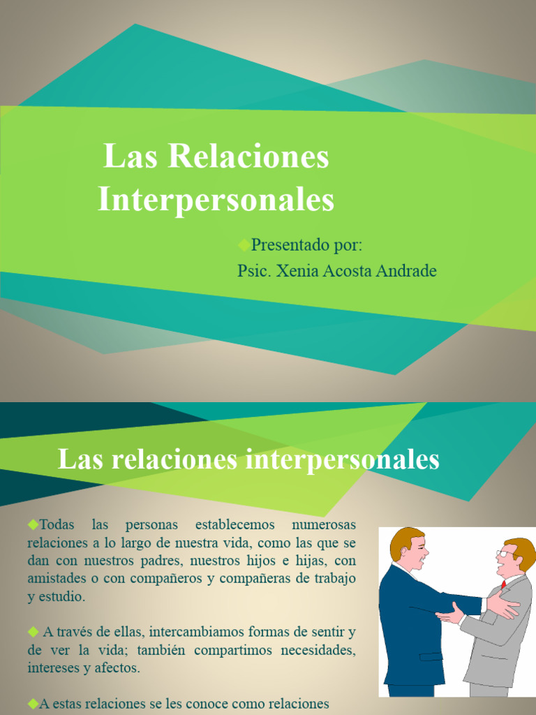 Relaciones-Interpersonales Xenia | PDF | Crecimiento personal y ...