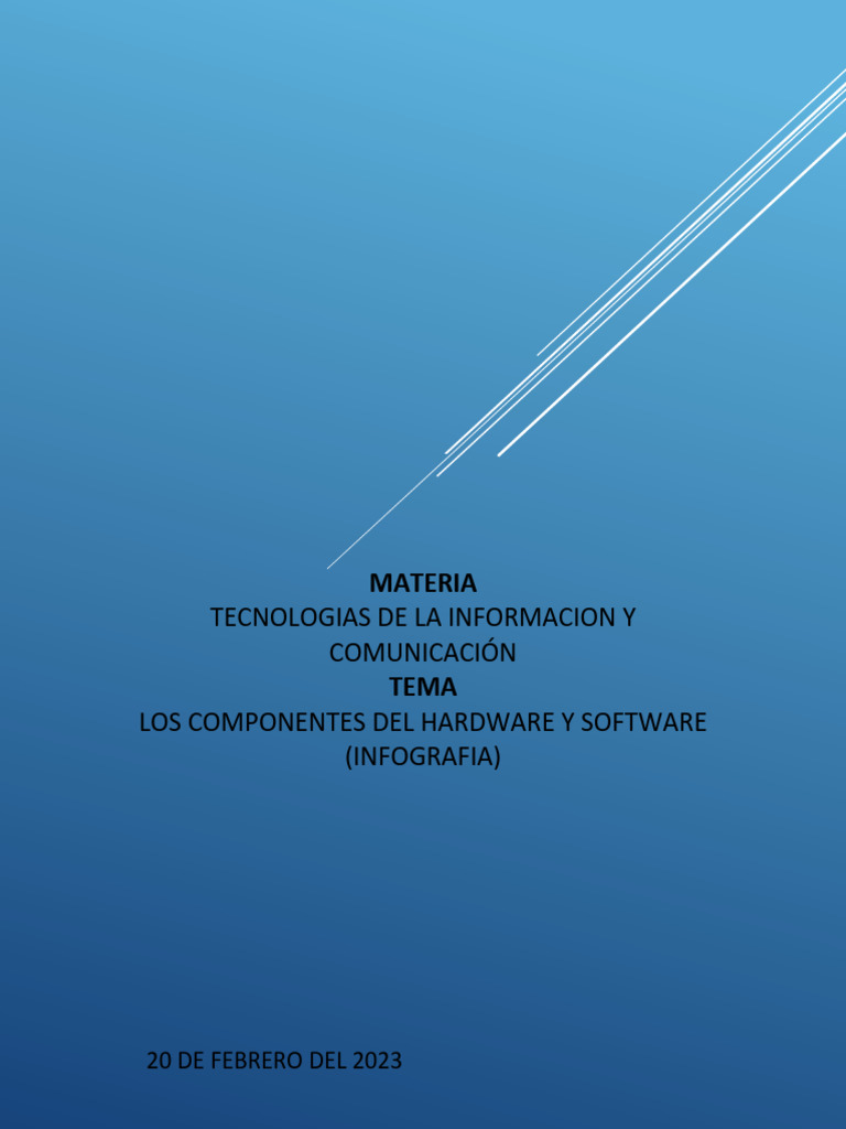 TICS INFOGRAFIA - Compressed | PDF | Hardware de la computadora | Programa de computadora