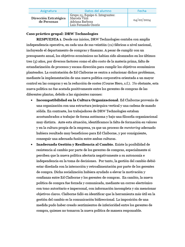 REVISADO - Marcela Virzi, Adriana Barbosa, Luis Fernadno Osorio - CASO PRACTICO 3 - DRW ...
