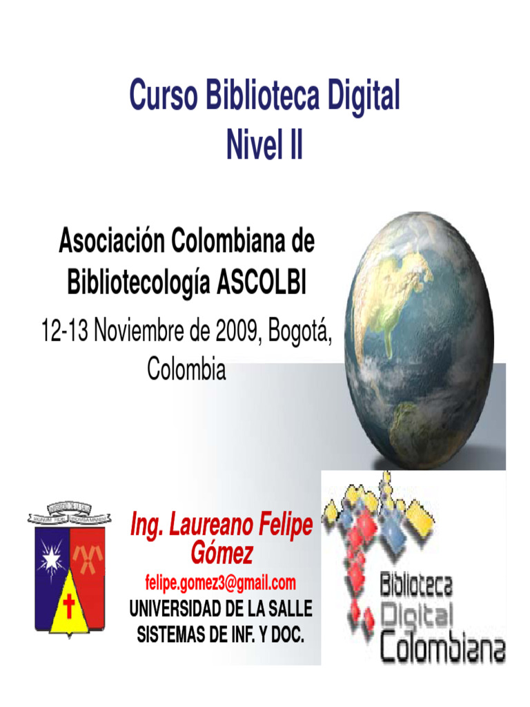 Presentacion - BDCOL - ASCOLBI - Parte - 2 | PDF | Gestión de ...