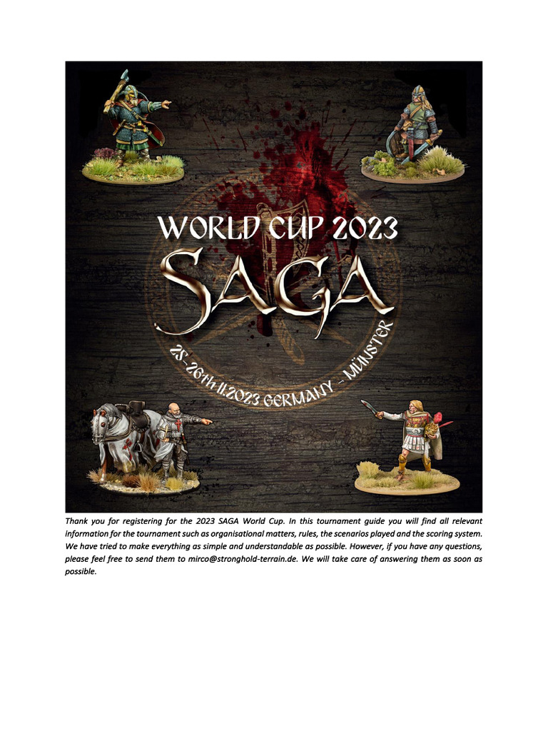 SAGA World Cup 2023 Tournament Package Version 1.1 | PDF | Tournament