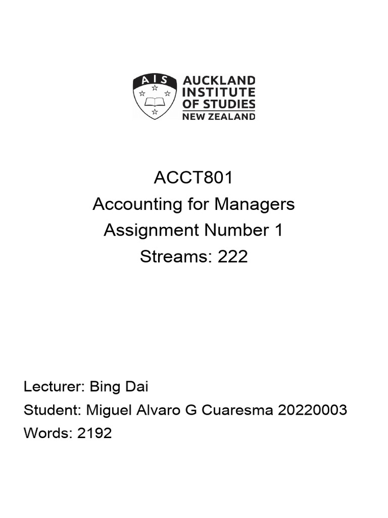 Assignment ACCT | Download Free PDF | Dividend | Investing