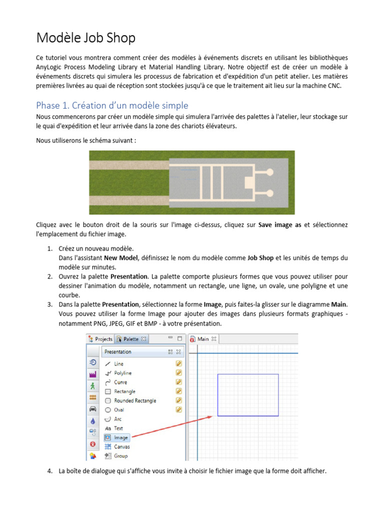 Tutoriel-1 - Modèle Job Shop - FR | PDF | Informatique