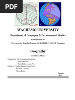 Remedial Geography Model Exam-1 | PDF | Geography | Nature
