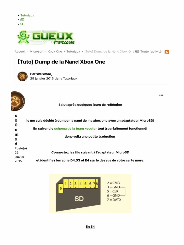 Dump de la Nand Xbox One | PDF