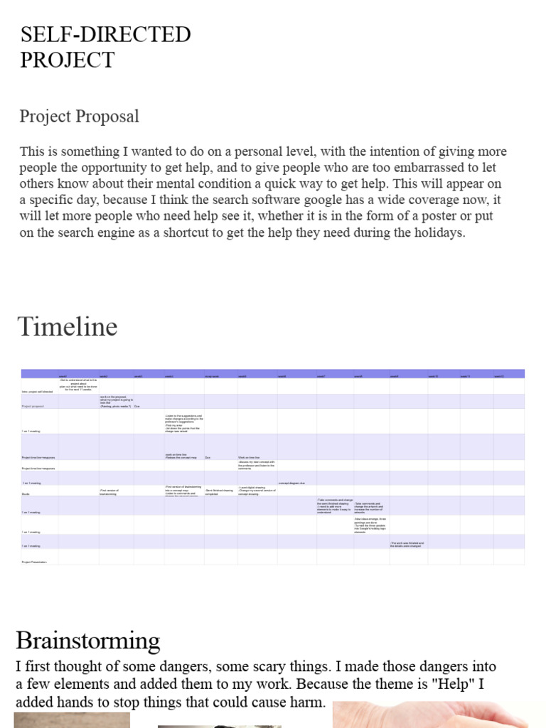 Self-Directed Project | PDF