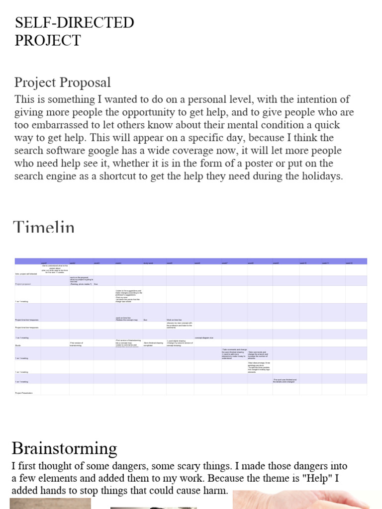 Self-Directed Project | PDF