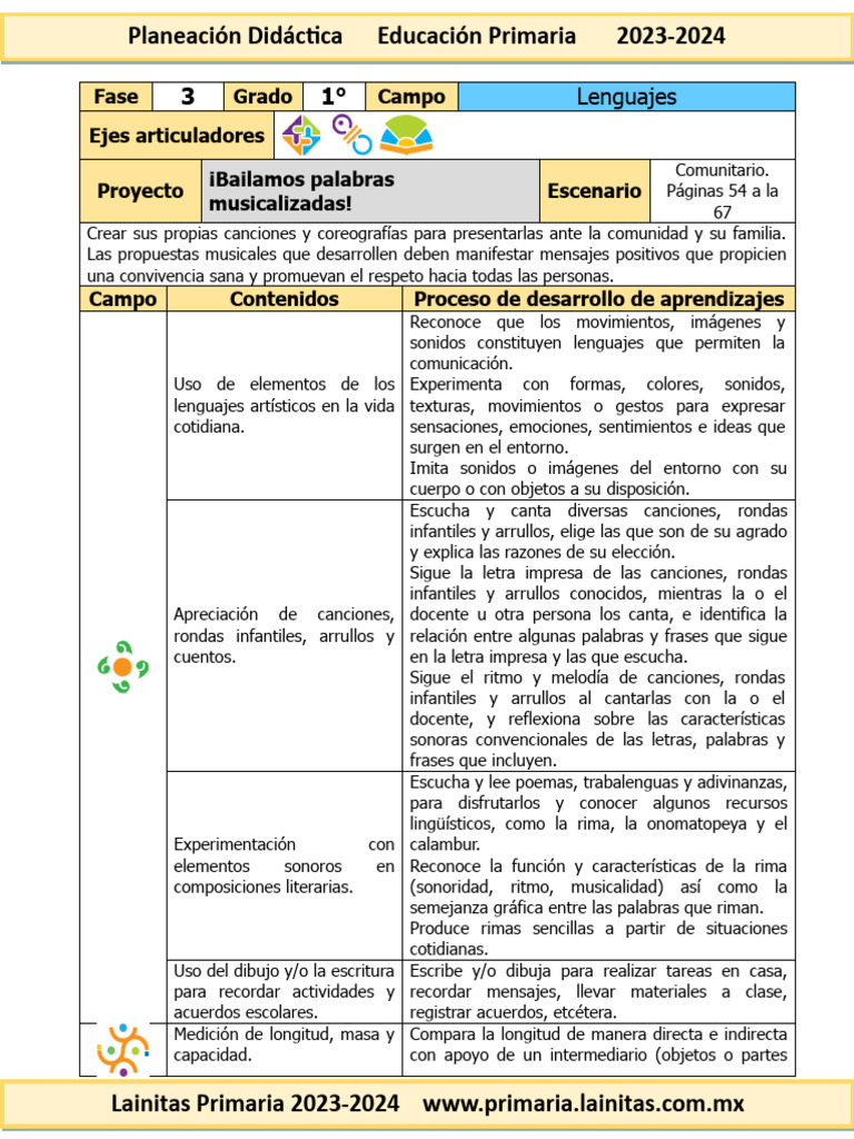 1er Grado Diciembre - 04 Bailamos Palabras Musicalizadas (2023-2024) | PDF | Canciones | Ritmo