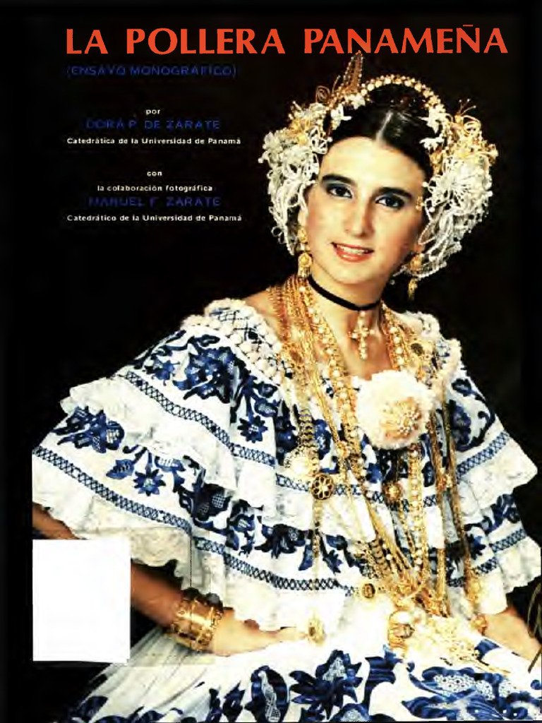 La Pollera Panameña-dora p. de Zárate | PDF | Falda | Mano