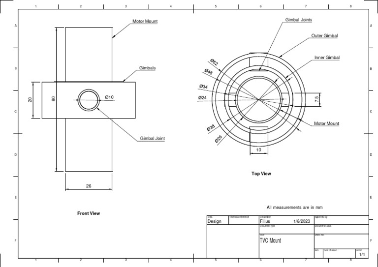 TVC - V2 - Drawing Sheet | PDF | Rotating Machines
