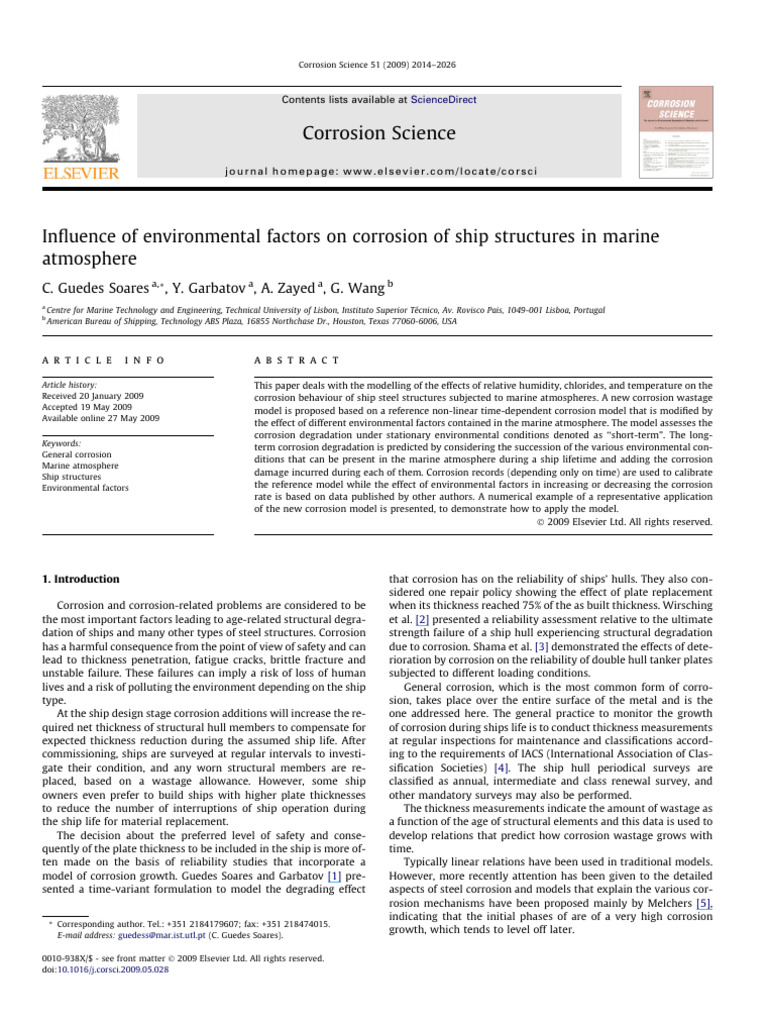 Corrosion in Marine Ship Structures | PDF | Corrosion | Ships
