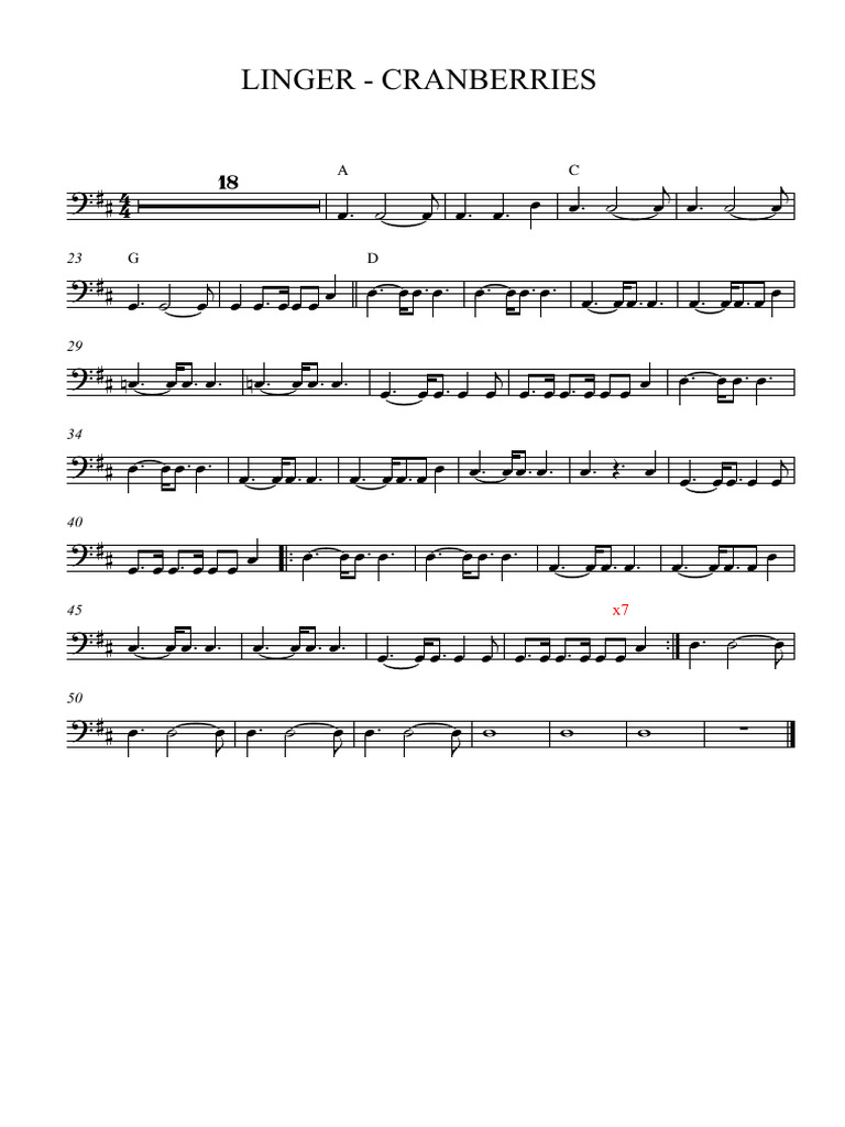 Linger - Cranberries | PDF