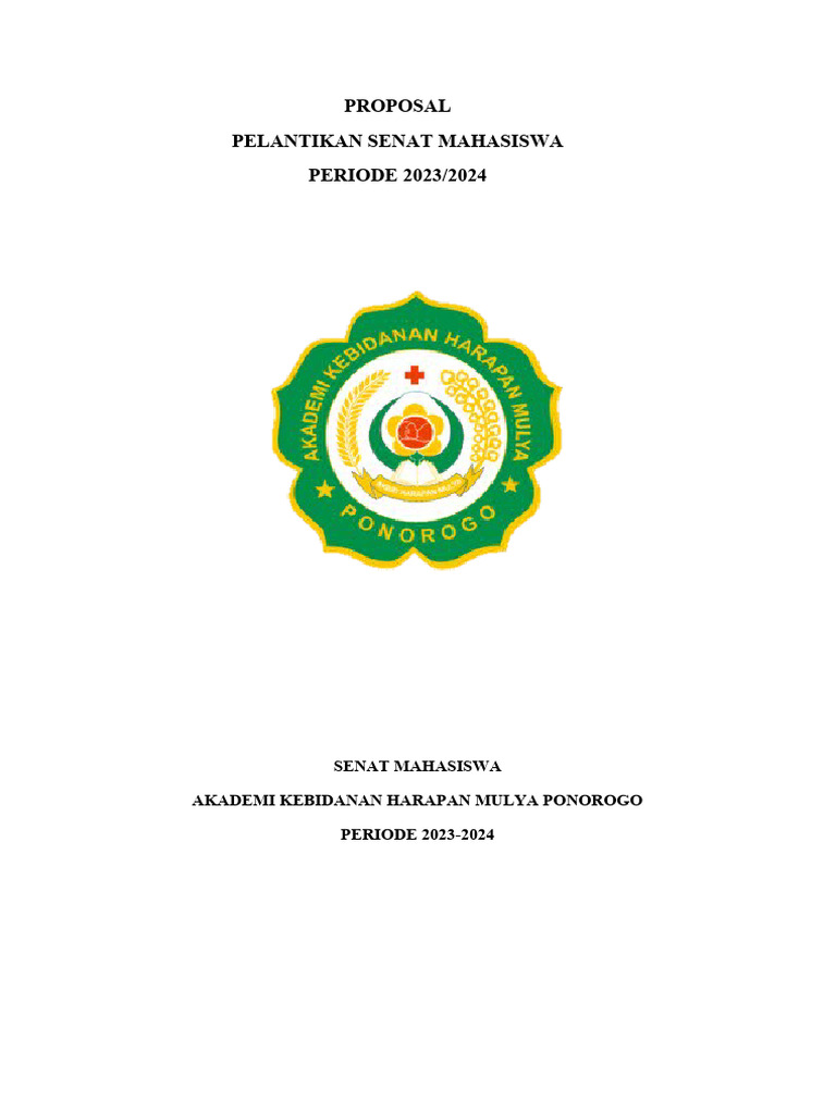 Proposal Pelantikan Sema 2023 | PDF