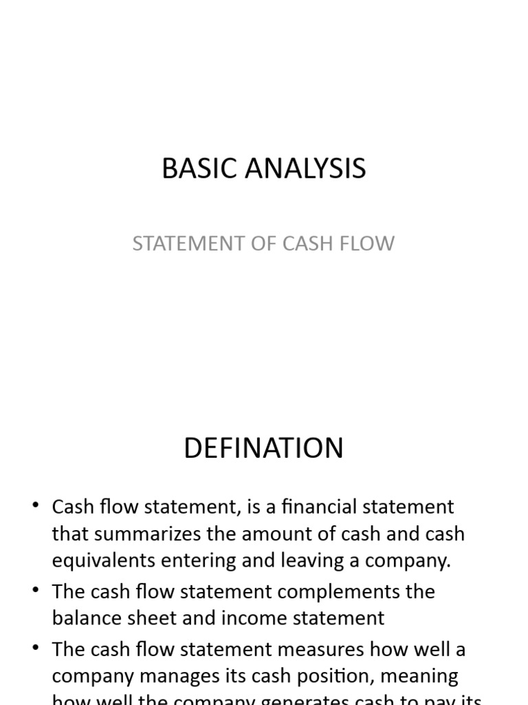 Basic Analysis | PDF | Expense | Debt