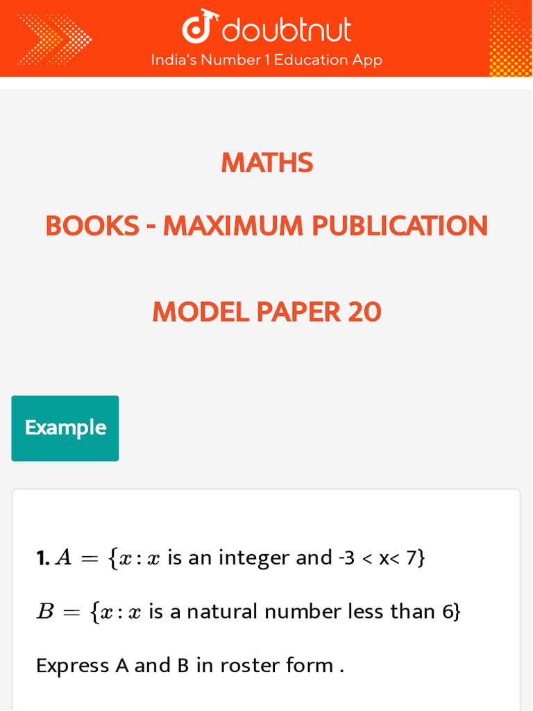 Doubtnut Maths Books and Solutions | PDF | Mathematics