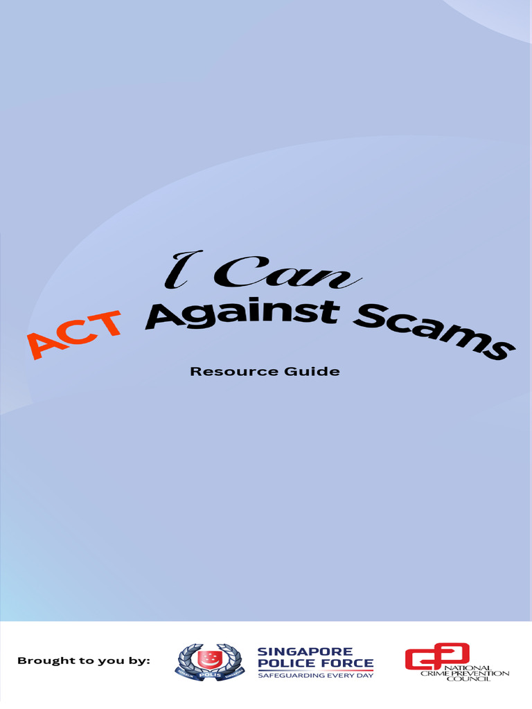 SPF Anti-Scam Resource Guide | PDF | Police | Mental Health