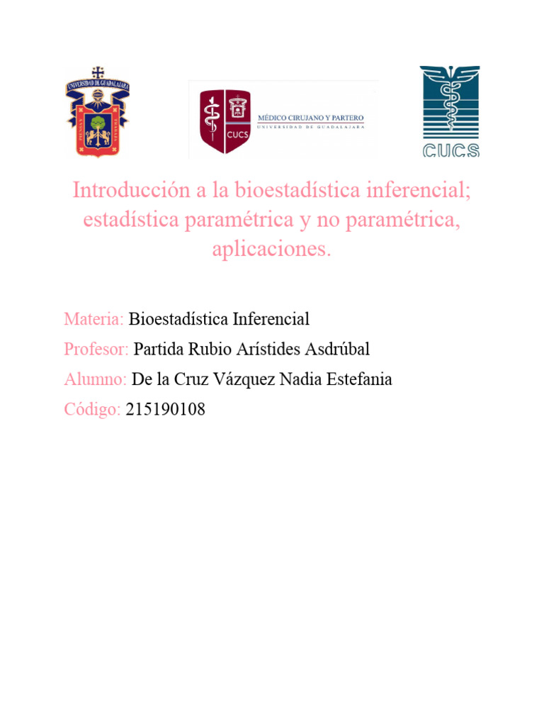 Introducción a la bioestadística inferencial | PDF | Estadísticas | Muestreo (Estadísticas)