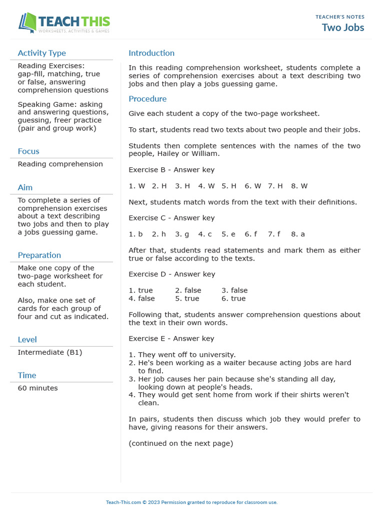 Exercise 6 | PDF | Waiting Staff