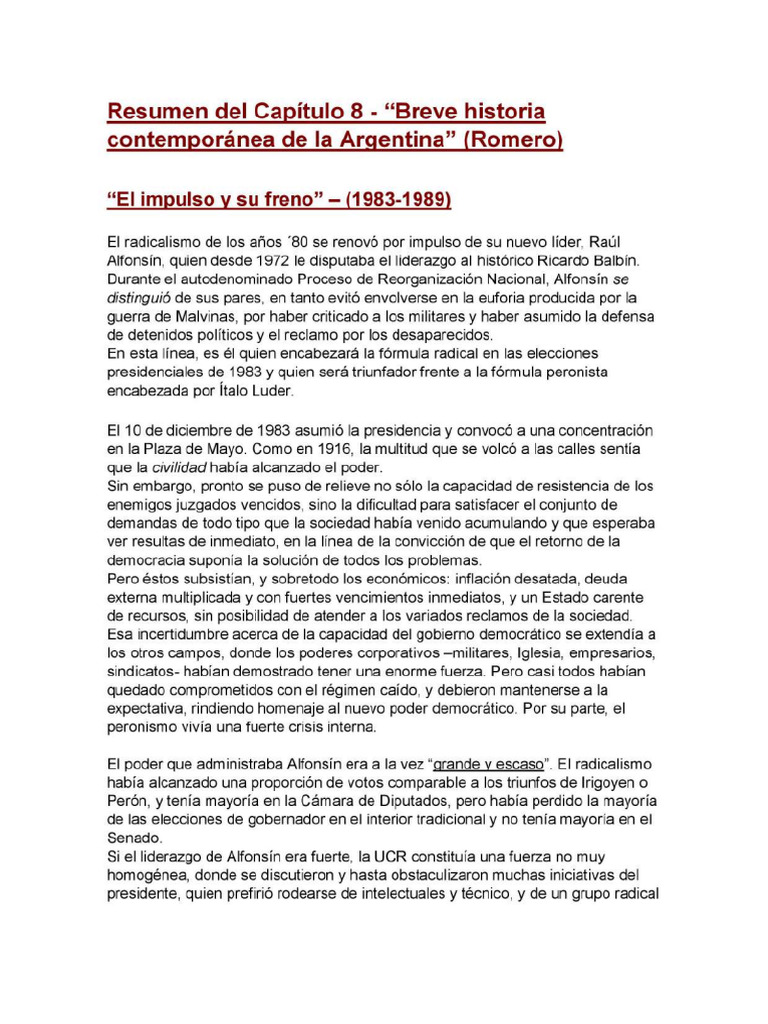 Resumen Del Capitulo 8 | PDF