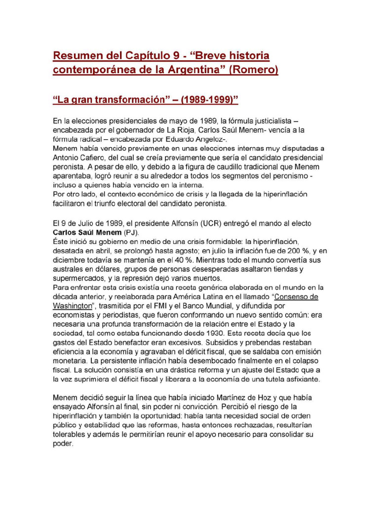 Resumen Del Capitulo 9 | PDF