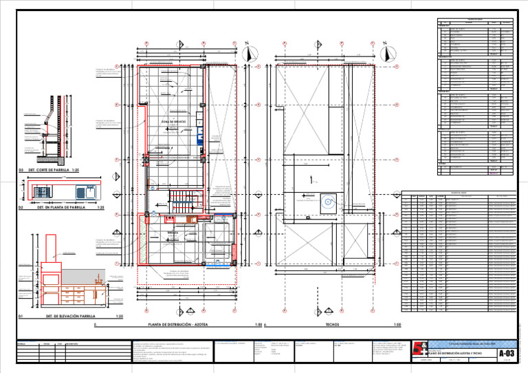 A-03 Plano de Distribución Azotea y Techo | PDF