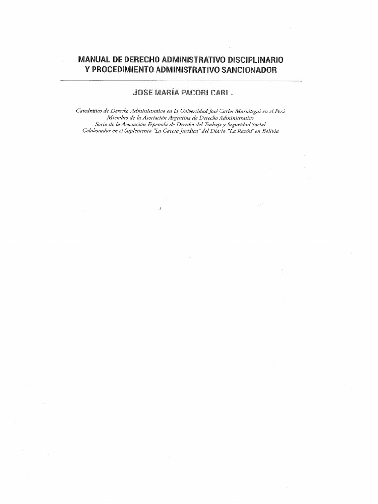 Manual de Derecho Administrativo Disciplinario y Procedimiento Administrativo Sancionador ...