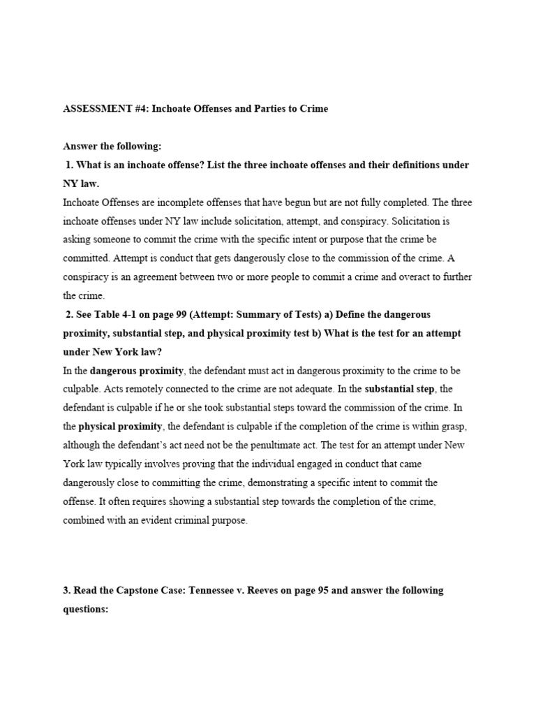 Inchoate Offenses and Parties To Crime | PDF | Solicitation | Misconduct