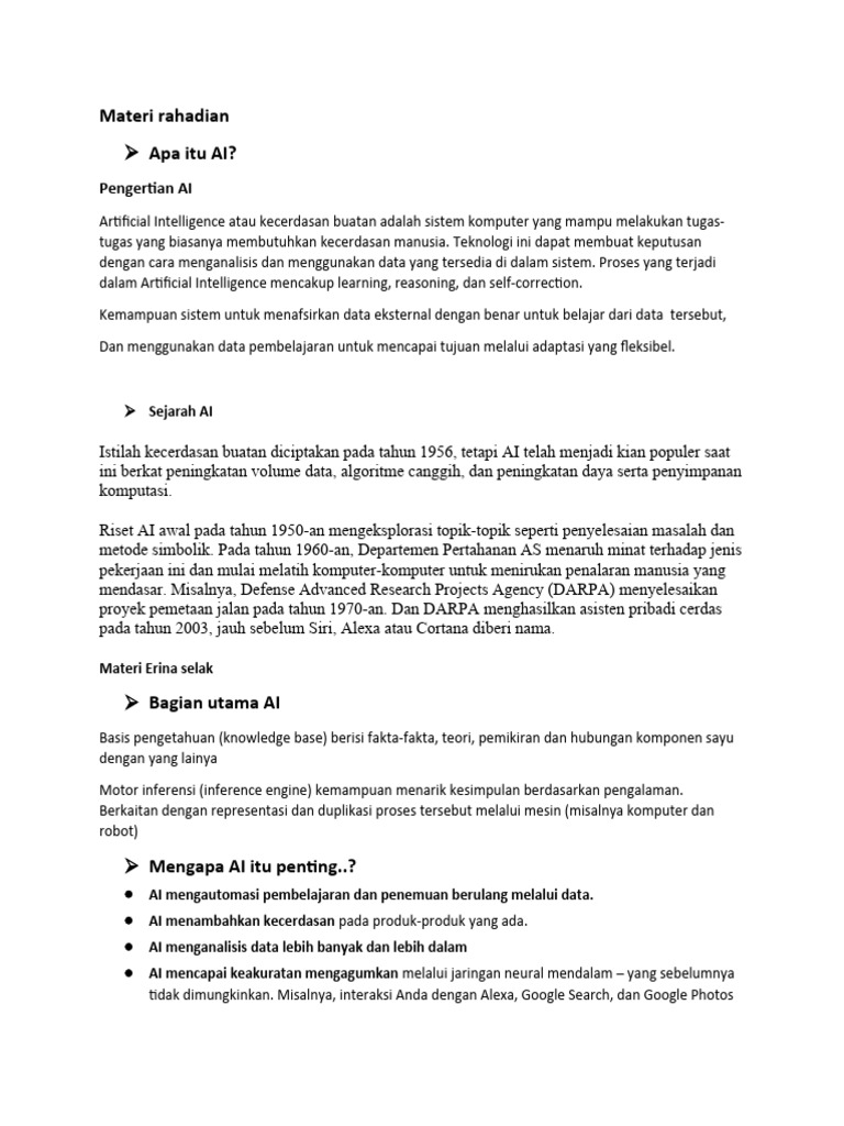 Apa Itu AI | PDF | Teknologi & Rekayasa