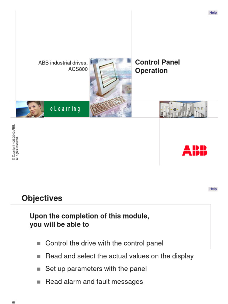 ACS800 Control Panel Operation | PDF | Parameter (Computer Programming) | All Rights Reserved