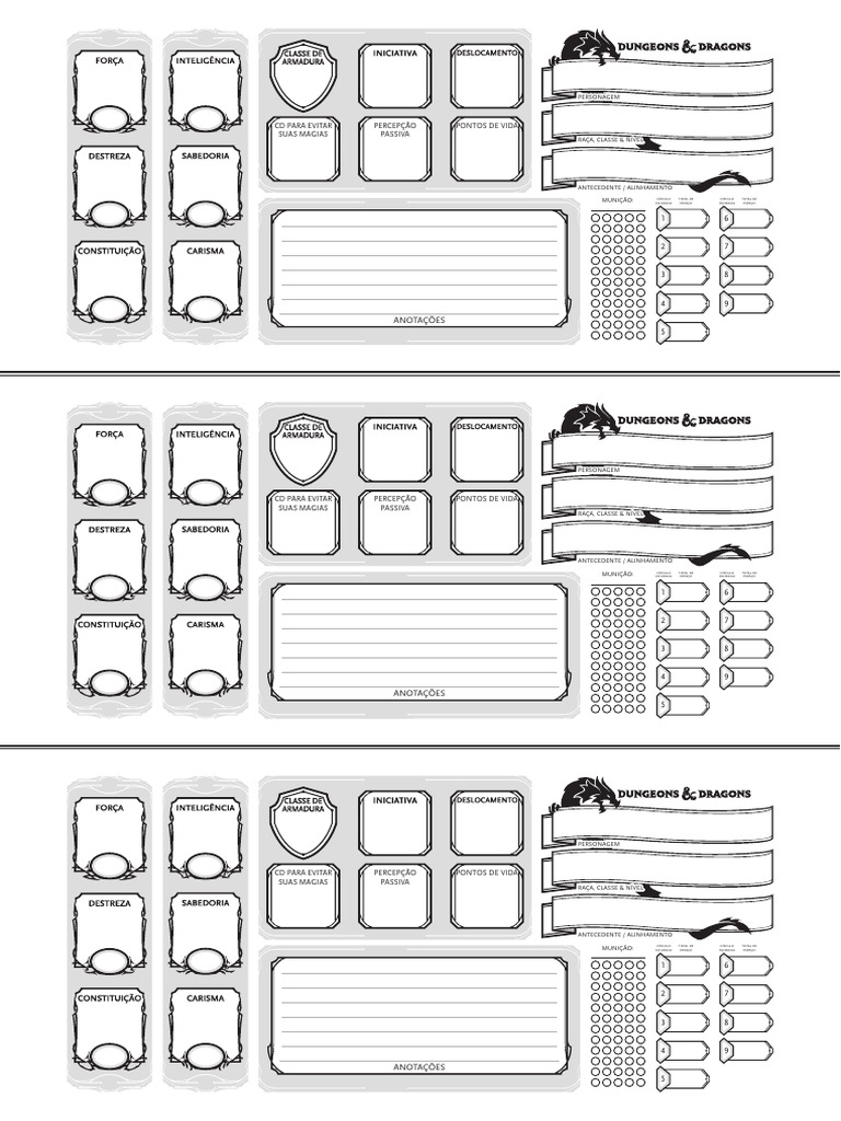 D&D 5e Player Combat Tracker | PDF
