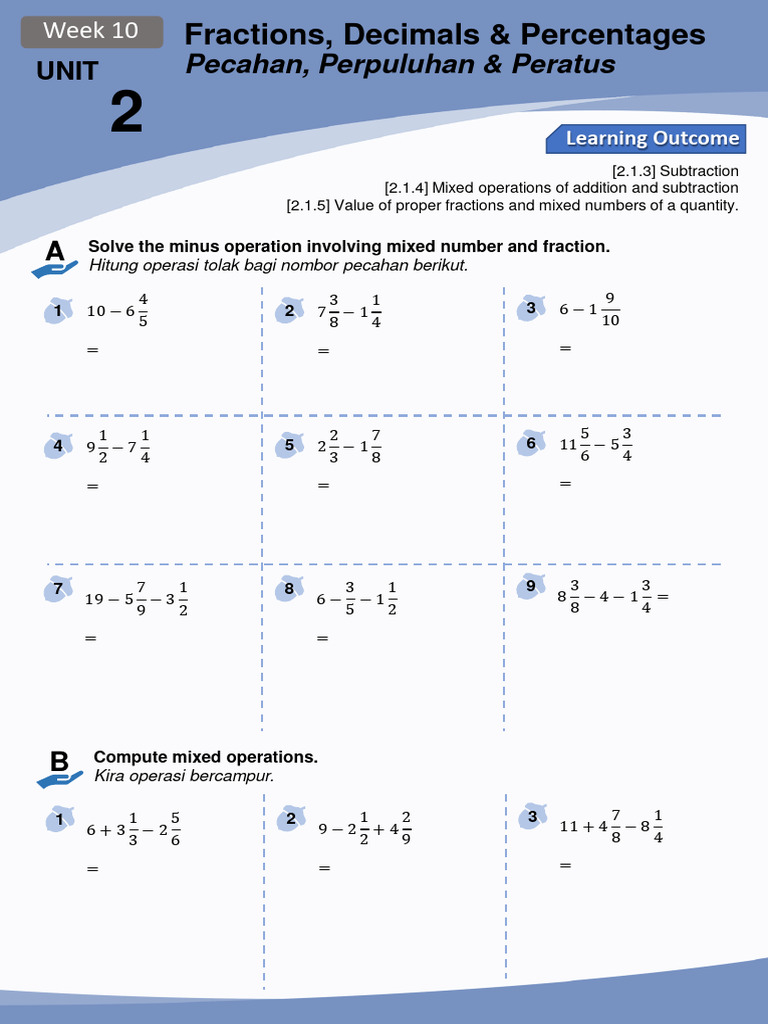 Year 7 Mixed Operations Worksheet | PDF | Notation | Lexicology