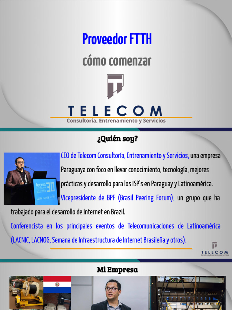 Como Comenzar Un Proveedor FTTH | PDF | Industrias de servicio | Electrónica