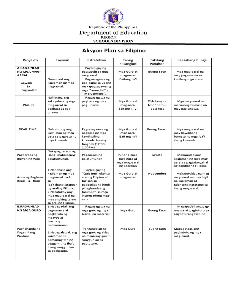 Action Plan | PDF